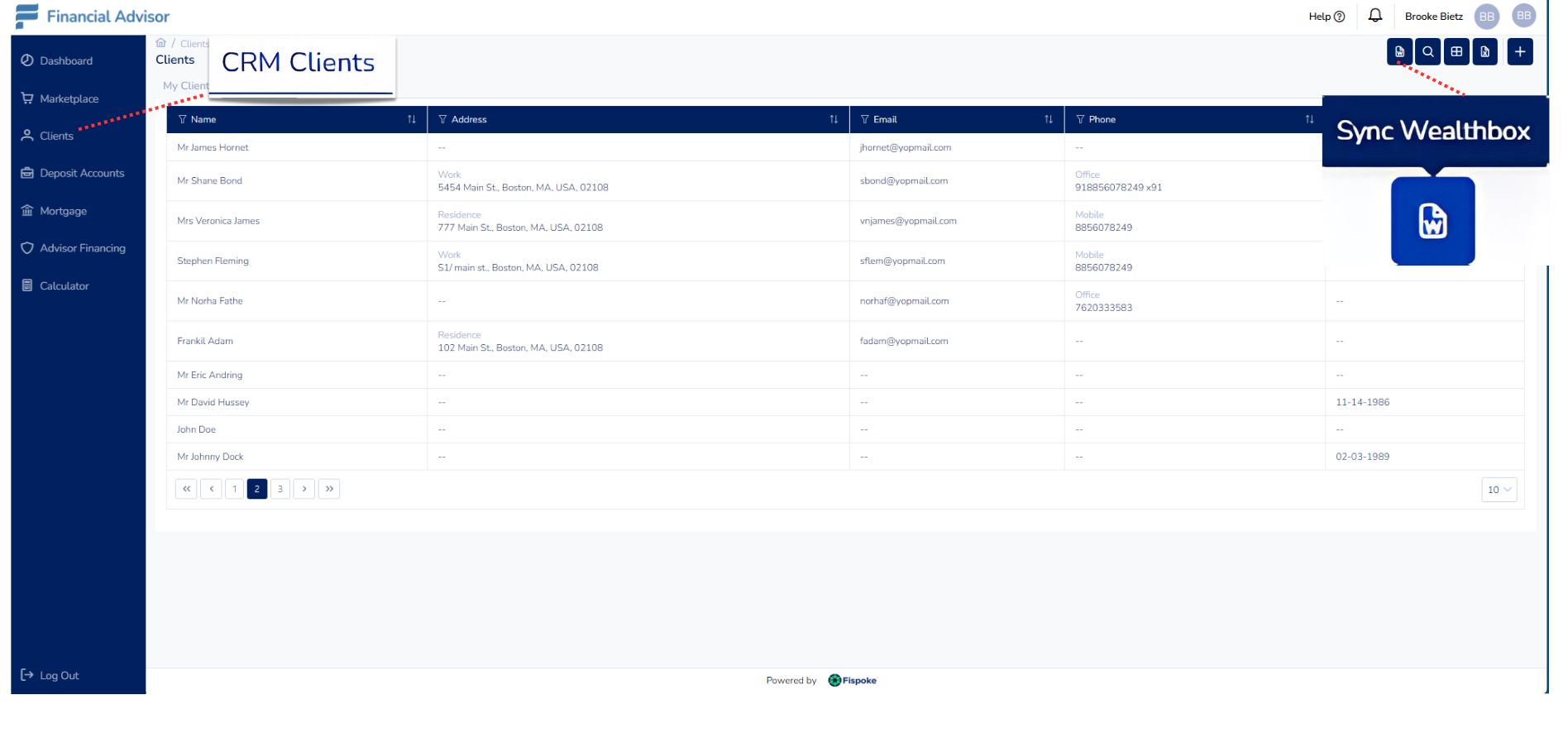 The Fispoke Integration – Wealthbox Help Center